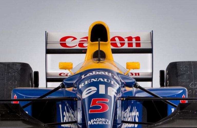 Nigel Mansell's title-winning F1 car sets new auction record at Bonhams