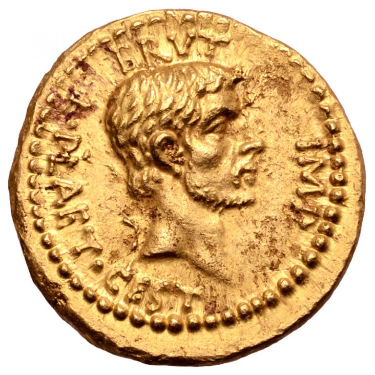 Ancient Roman 'Ides of March' gold coin could auction for millions